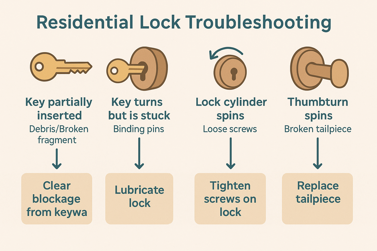 How to Unlock a Door: Jammed And Stuck Lock Fixes